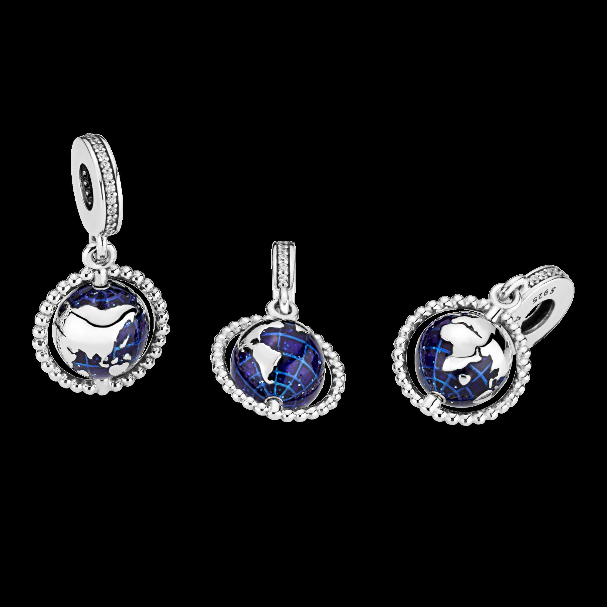 Spinning Globe Dangle Charm | Travel Charms | Pandora US | Sterling ...